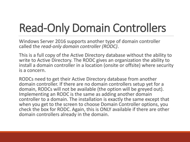 Active Directory | PPTX | Operating Systems | Computer Software and Applications