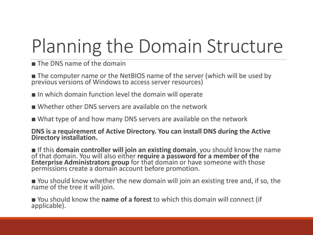 Active Directory | PPTX | Operating Systems | Computer Software and Applications