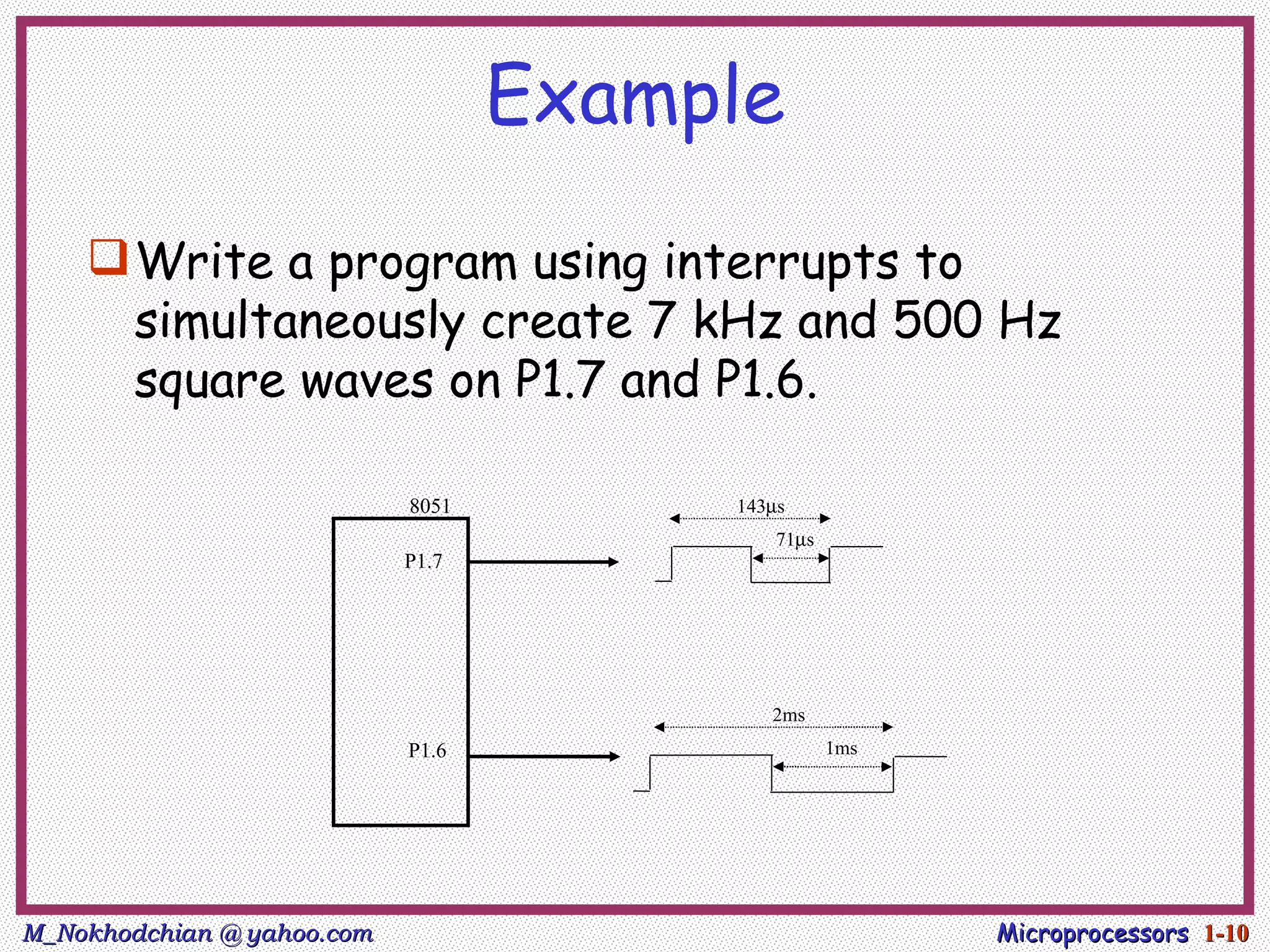 8 interrupt 8051 | PPT