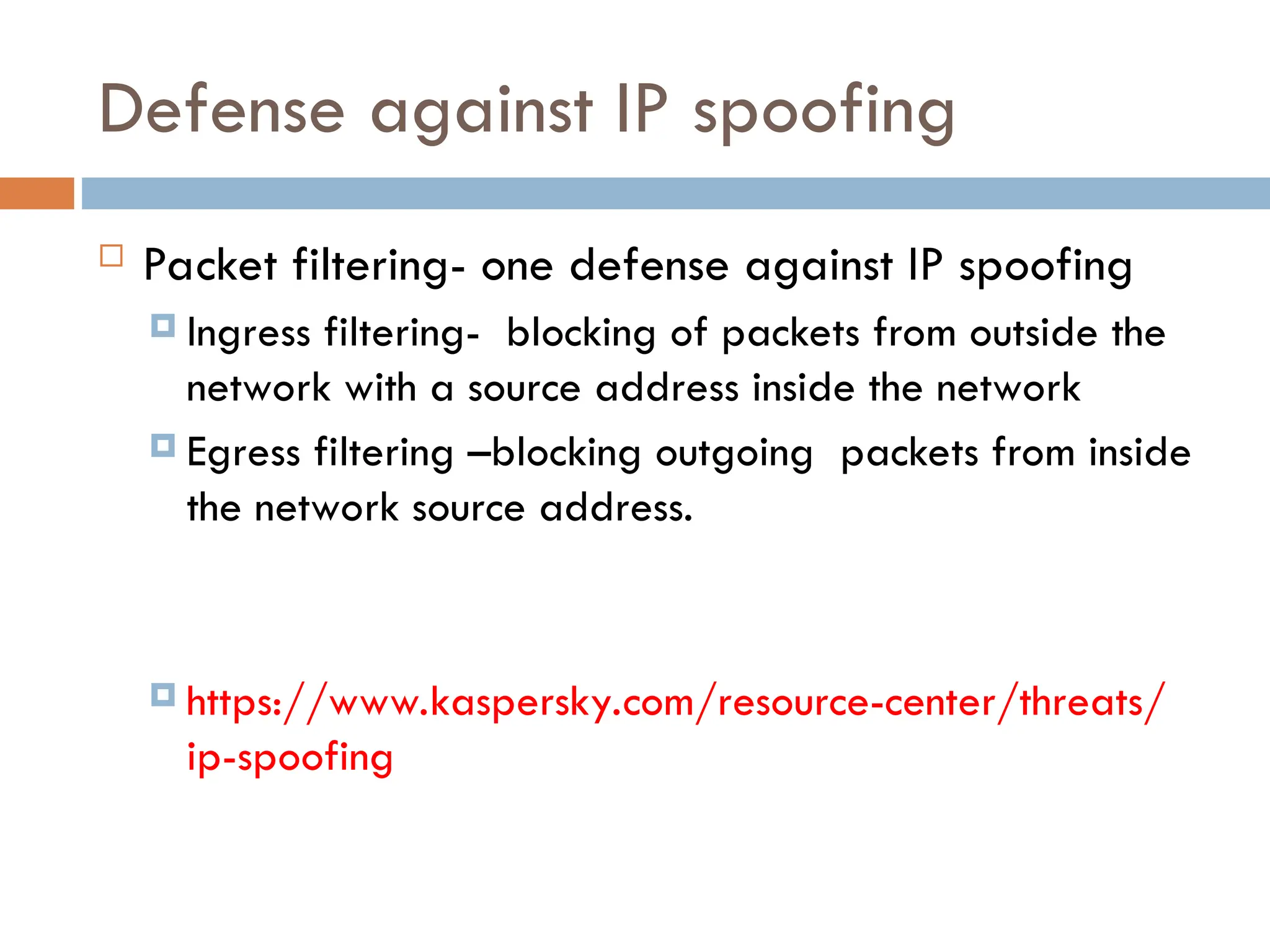 8 - IP Spoofing.ppt8 - IP Spoofing.ppt8 - IP Spoofing.ppt