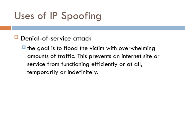 8 Ip Spoofing Ppt8 Ip Spoofing Ppt8 Ip Spoofing Ppt