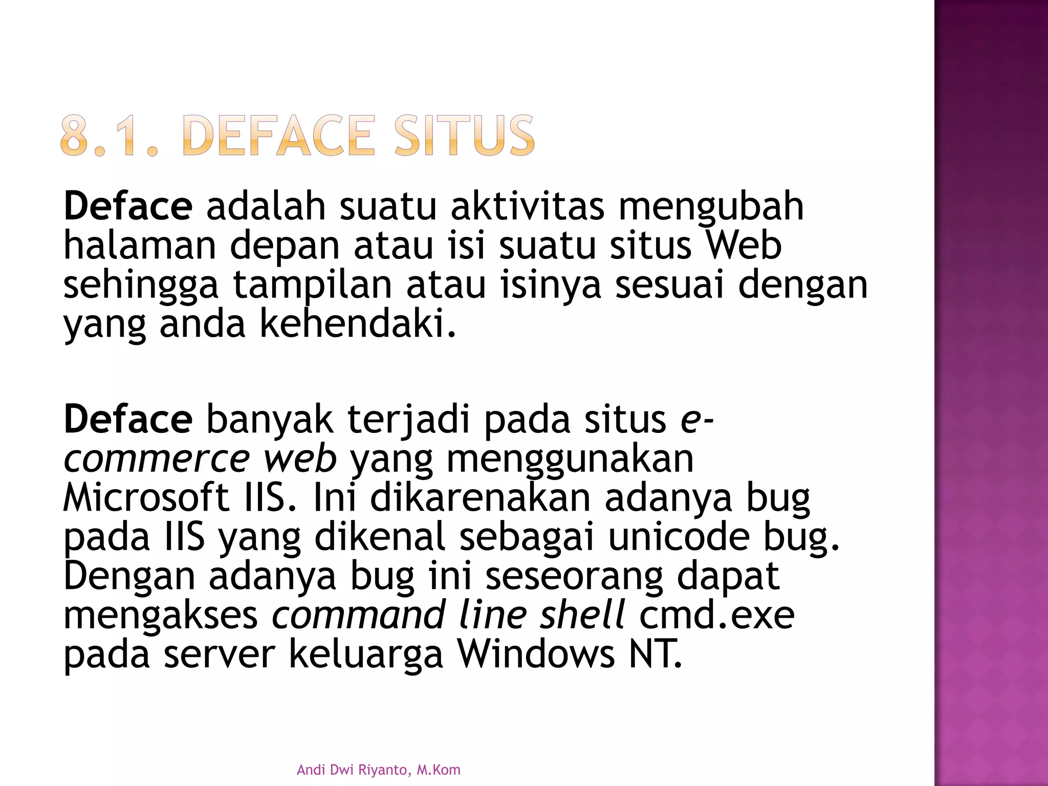 8 keamanan-web-server | PPT