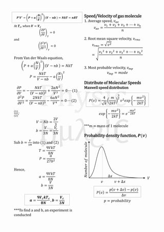 8). kinetic theory of gas (finished) | PDF