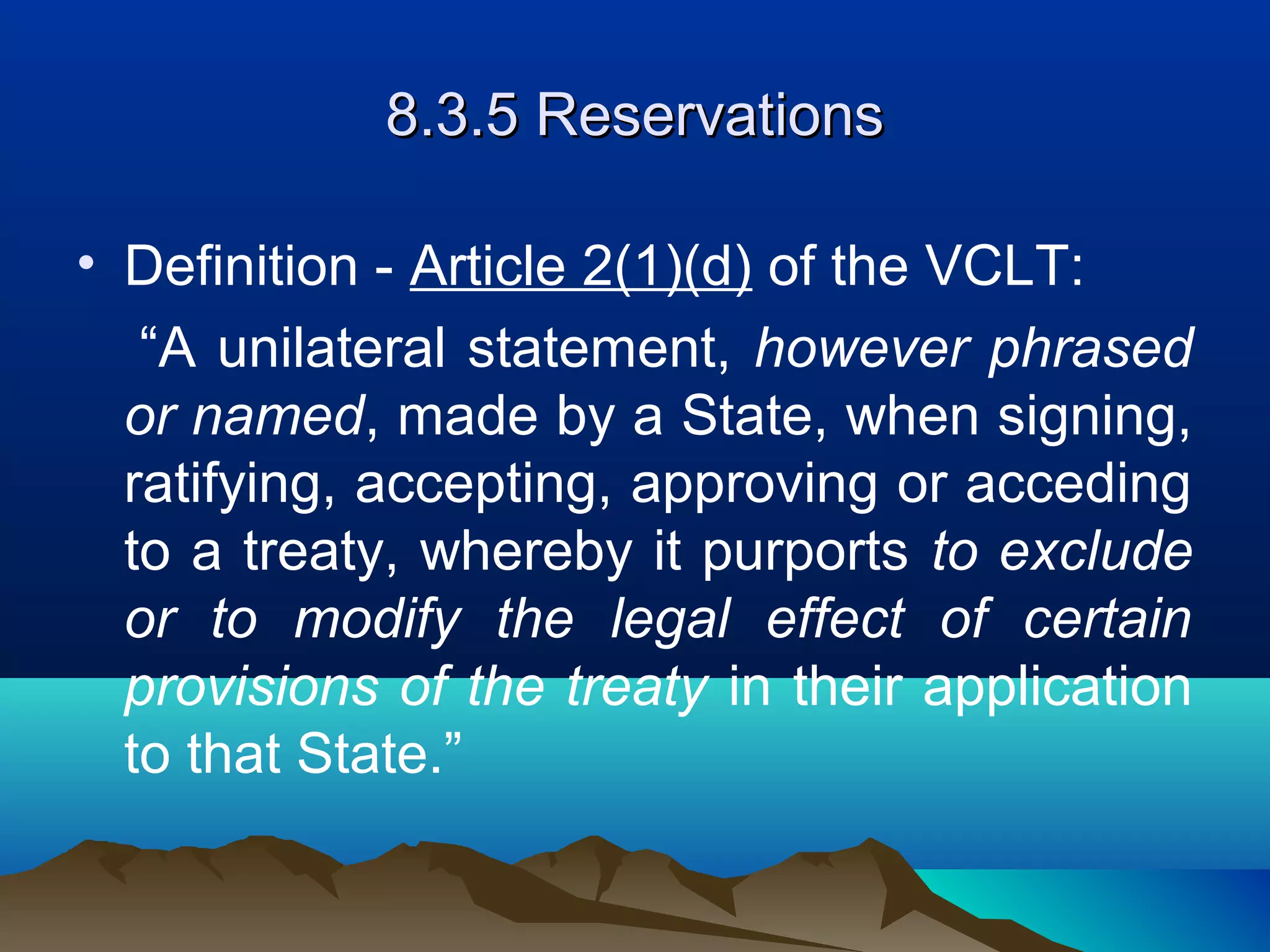 law of treaties | PPT