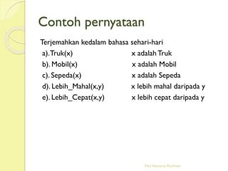 8 logika predikat | PPTX