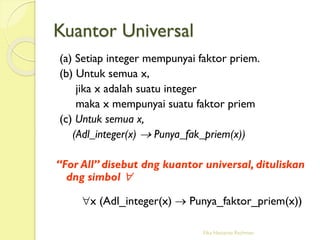 8 logika predikat | PPTX