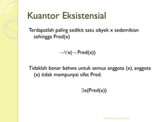 8 logika predikat | PPTX