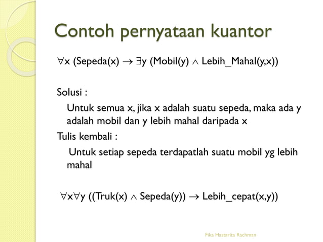 8 logika predikat | PPTX