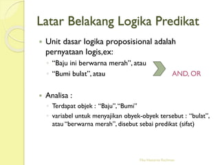 8 logika predikat | PPTX
