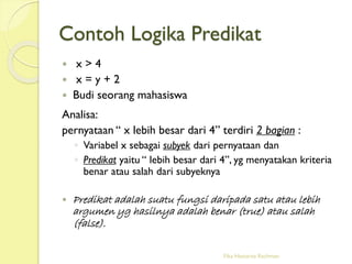8 logika predikat | PPTX