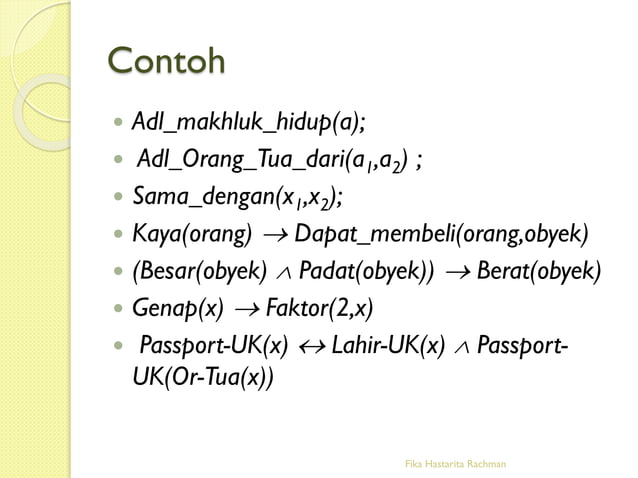 8 logika predikat | PPTX