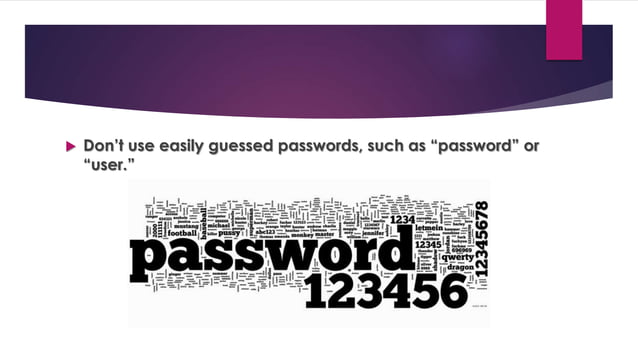 8 login passwords | PPTX