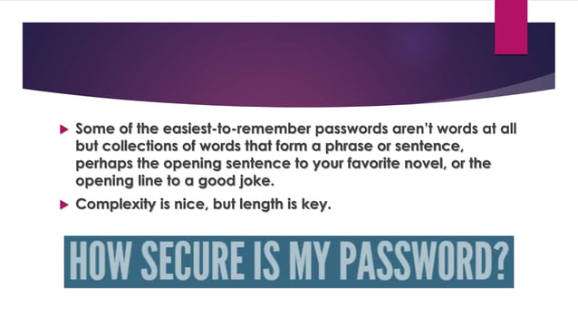8 login passwords | PPTX