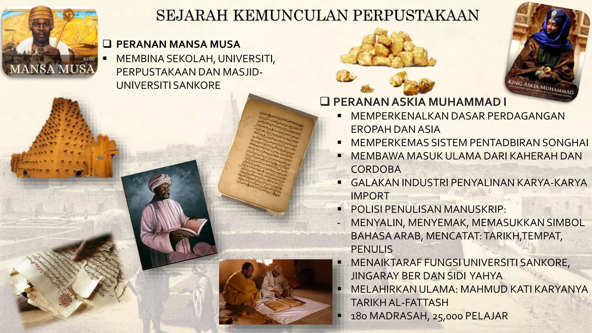 LOST LIBRARIES OF TIMBUKTU | PPTX