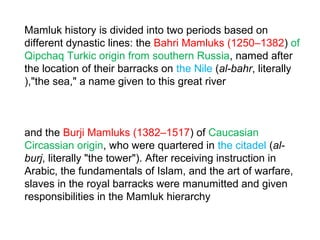 Malmuks - Lecture 10 | PPT