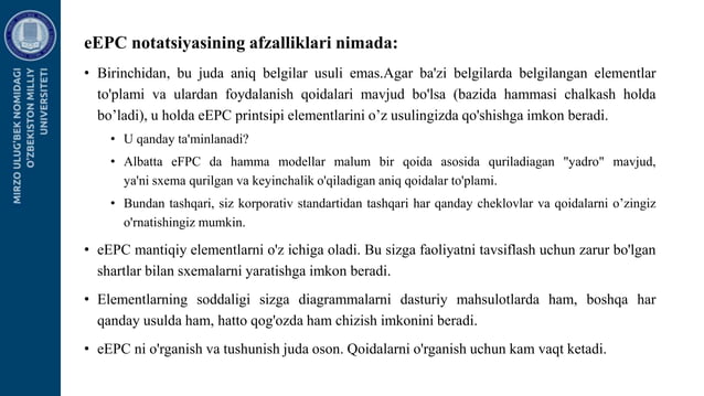eEPC metodologiyasi | PPTX