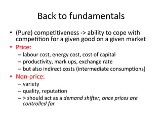 French competitiveness conference: Thierry Mayer's slides | PDF