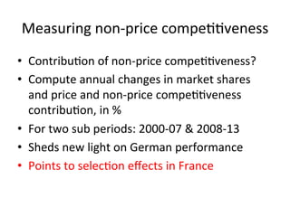 French competitiveness conference: Thierry Mayer's slides | PDF