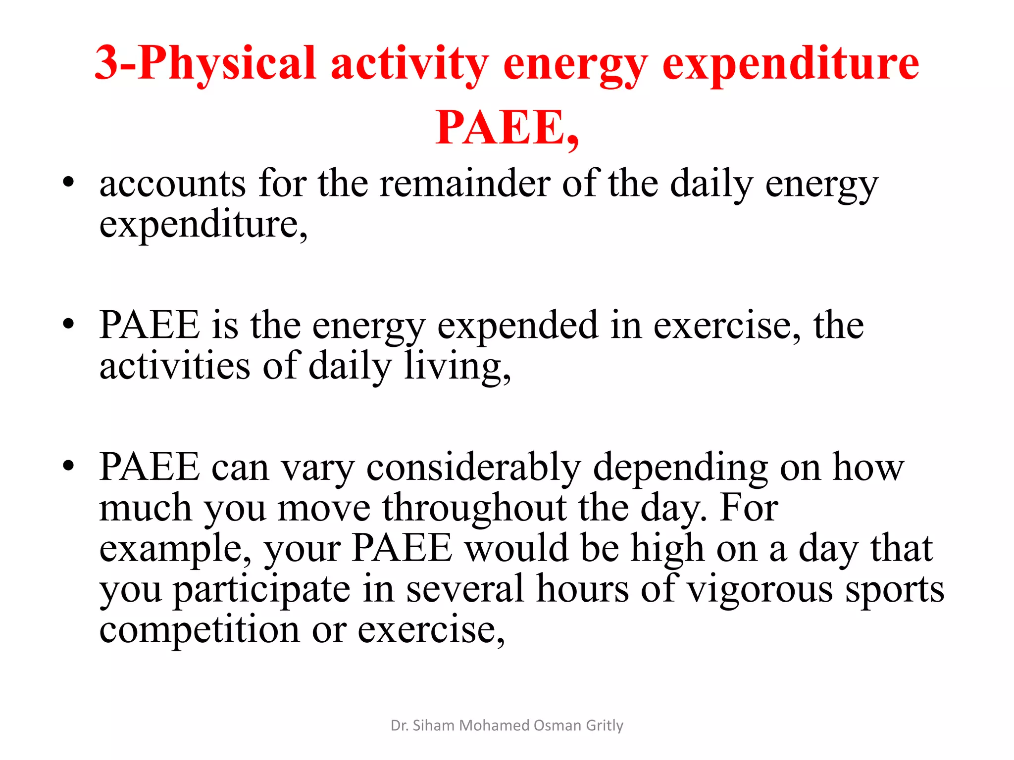 8 measurement of energy expenditure in athletes | PPTX