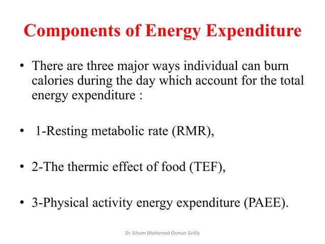 8 measurement of energy expenditure in athletes | PPTX