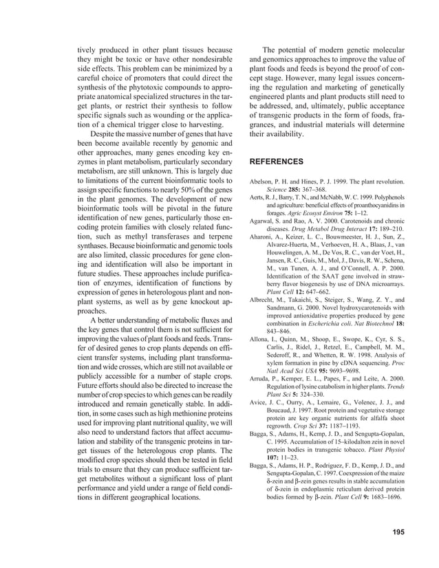 8.mejoramiento del valor nutricional de plantas | PDF