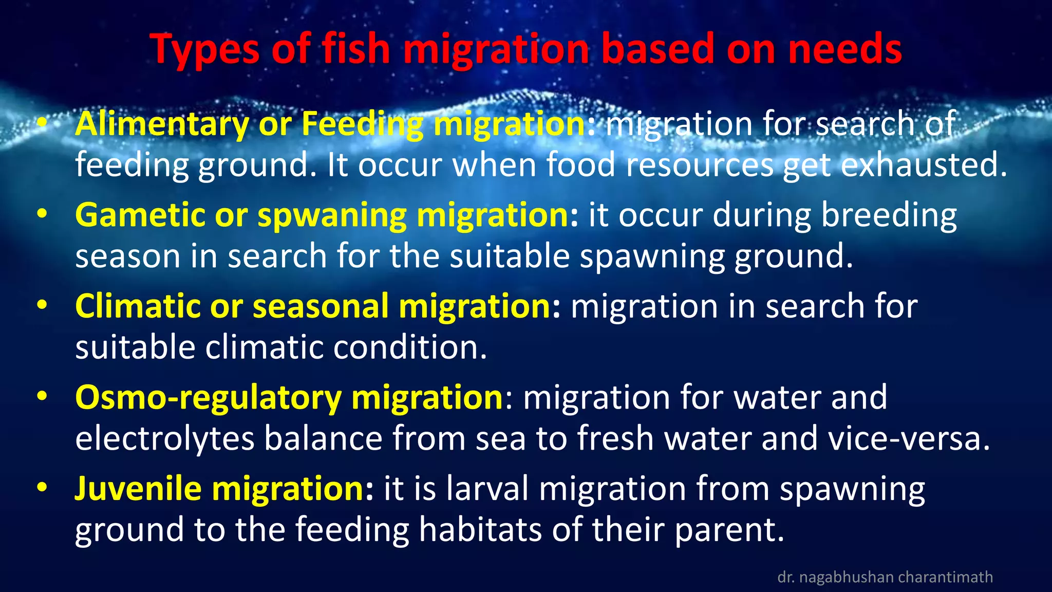 Migration in Fish | PPTX | Fish and Aquariums | Pets