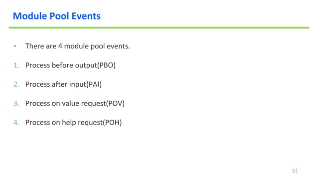 SAP ABAp module Pool programming give by Rahul Mehta | PPTX ...