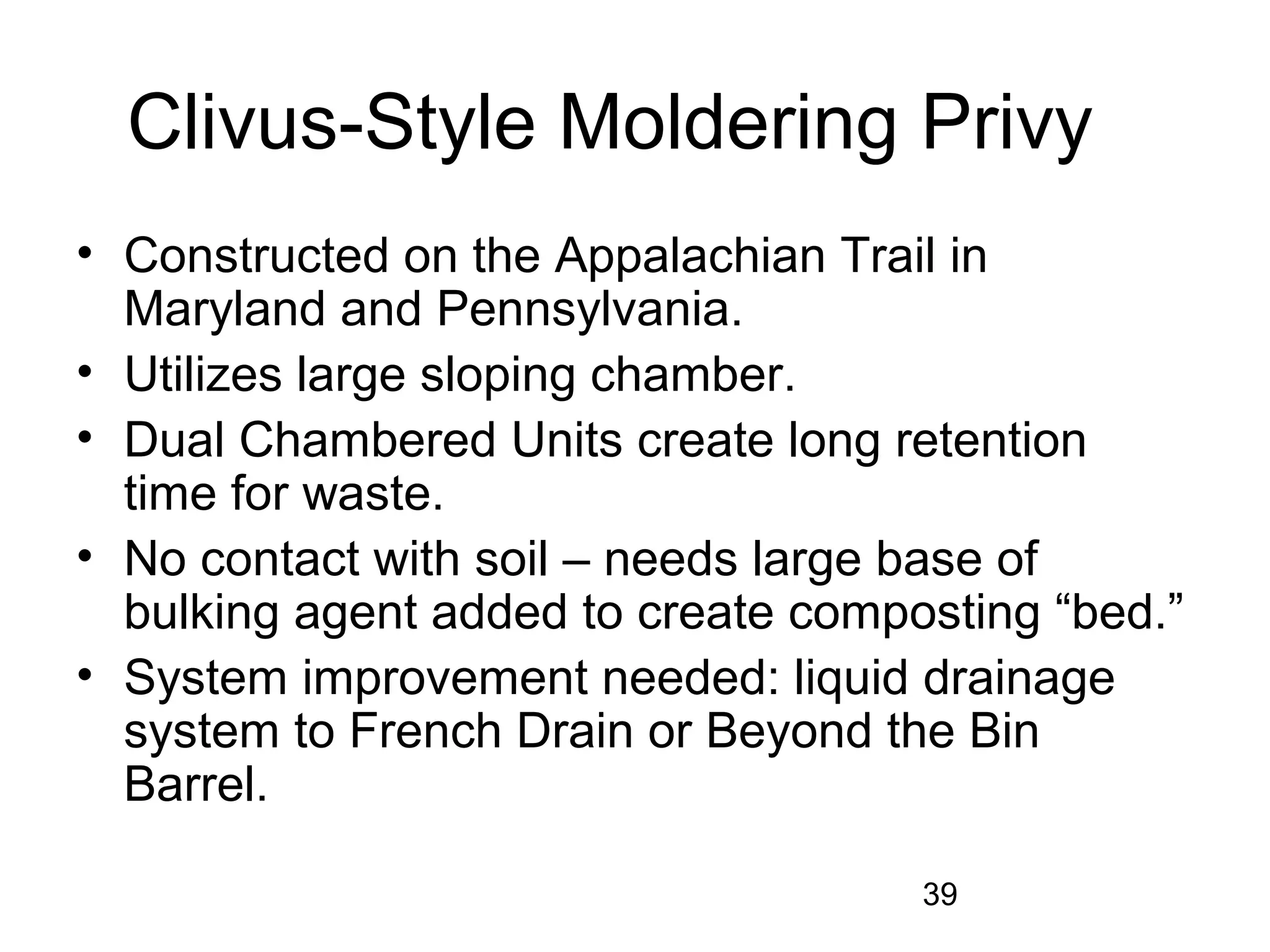 Metheny - The Moldering Privy Green Mountain Club | PPT