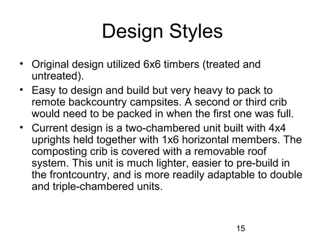 Metheny - The Moldering Privy Green Mountain Club | PPT