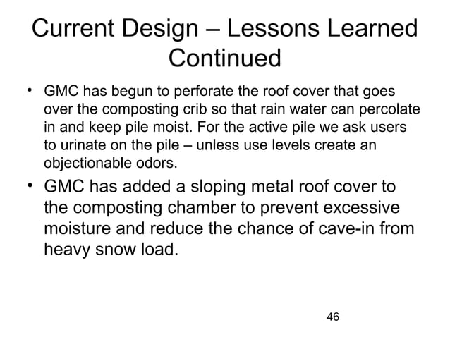 Metheny - The Moldering Privy Green Mountain Club | PPT