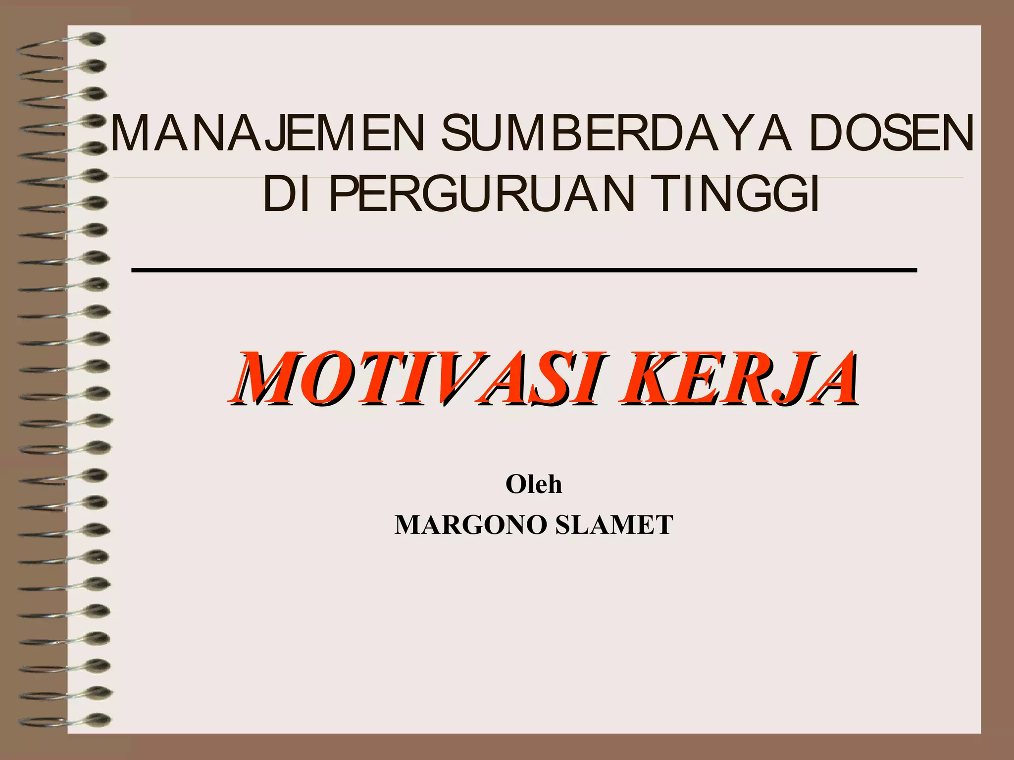 Semangat Kerja | PPT