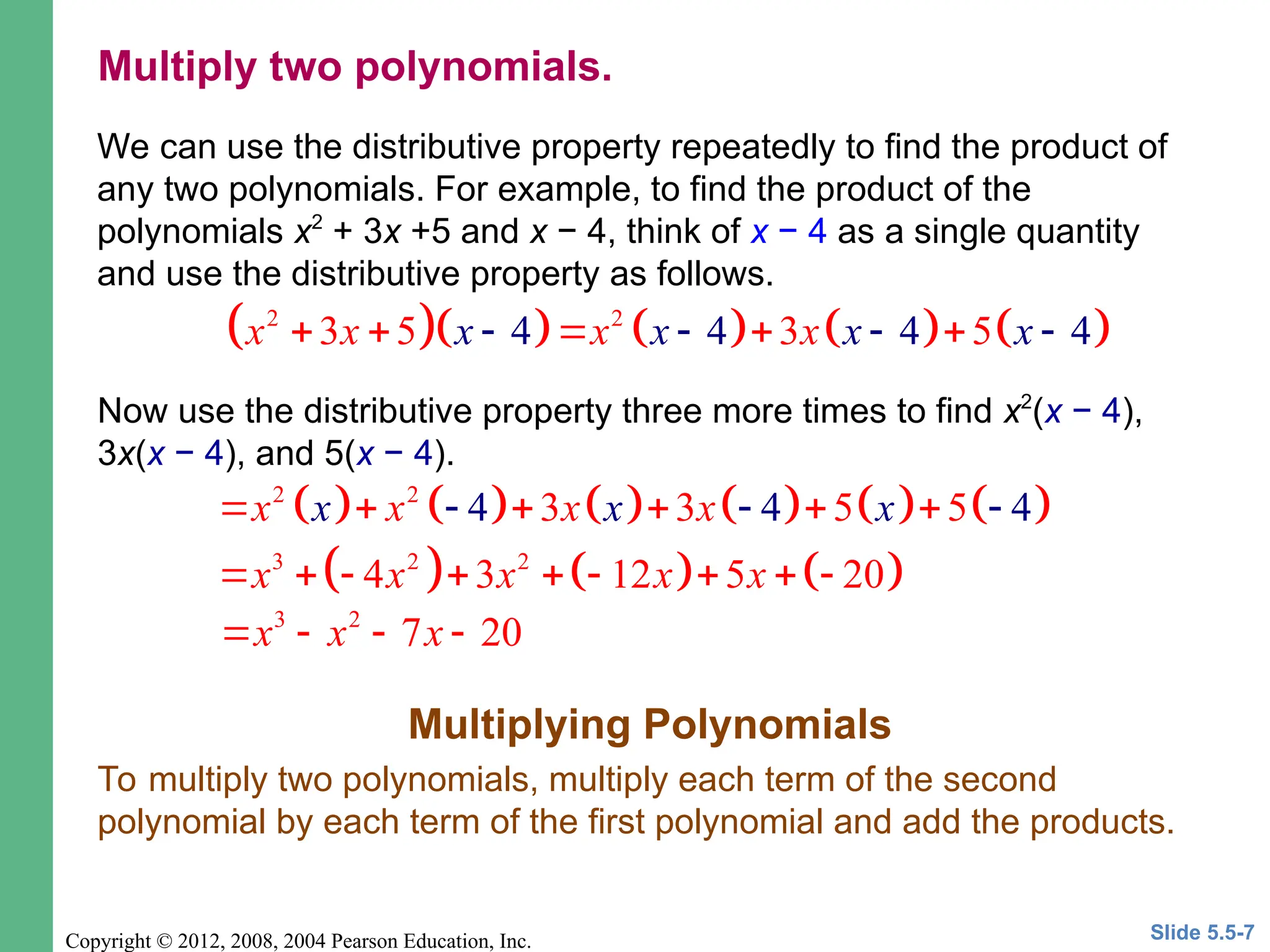 8-Multiplying Polynomials. Mathematics 8 | PPT