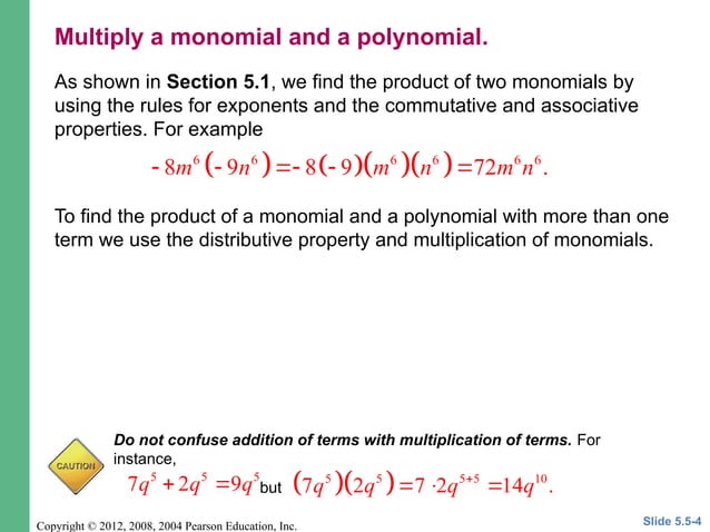 8-Multiplying Polynomials. Mathematics 8 | PPT | Computing | Technology & Computing