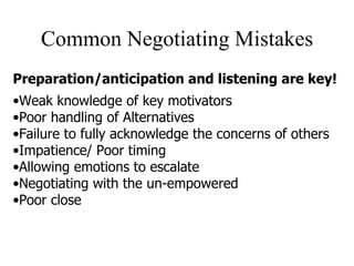 8 Negotiation Skills | PPT