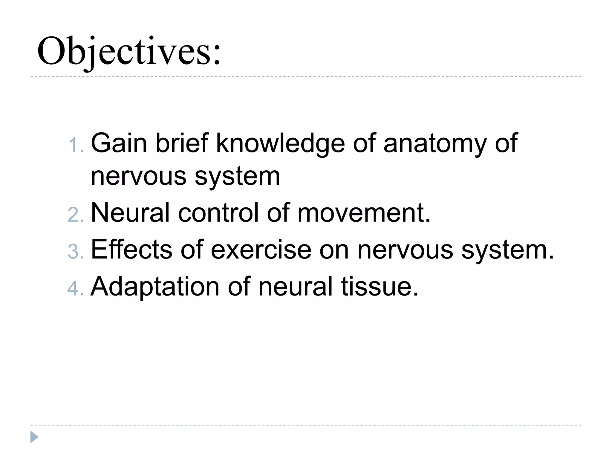 Effects and adaptations of Nervous System to exercise | PPT