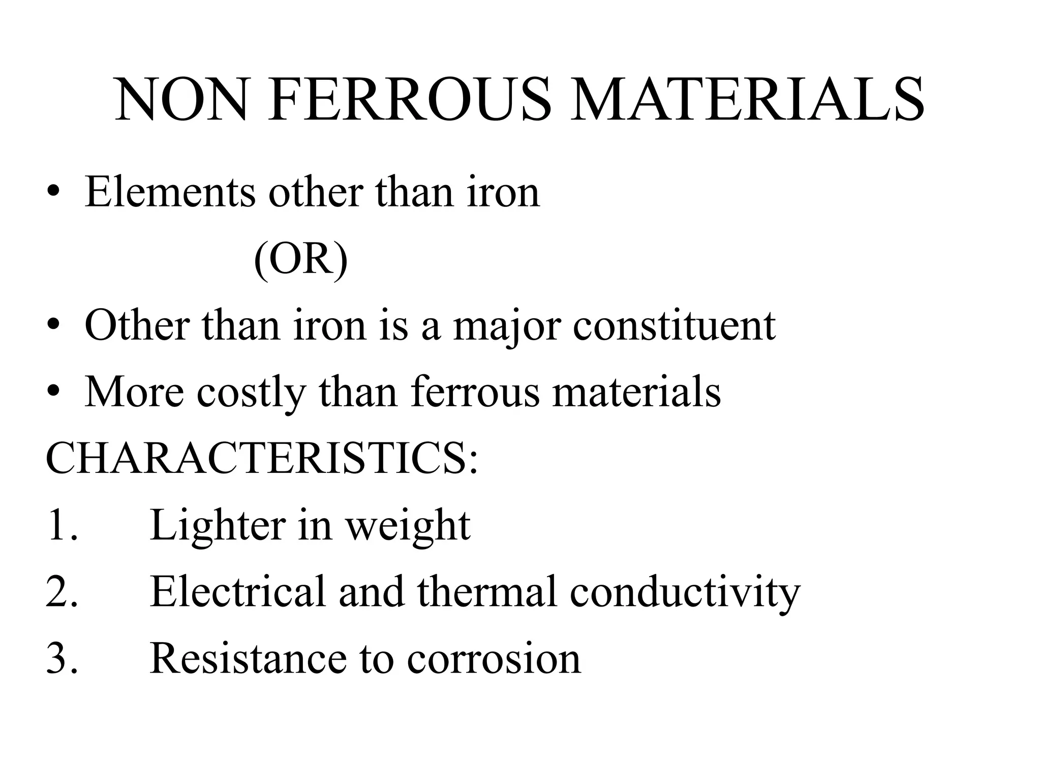 Non ferrous metal | PPTX