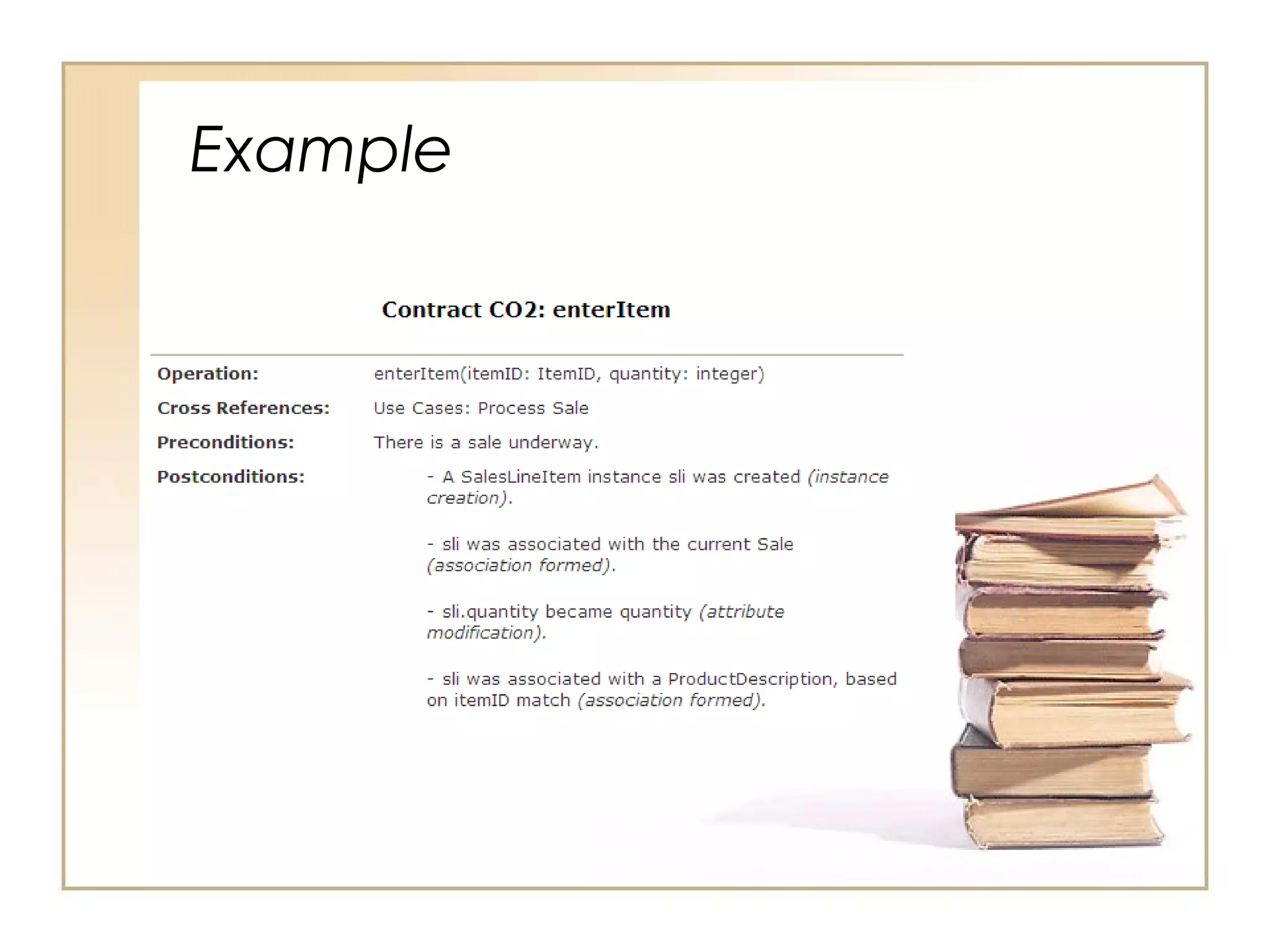 8. operation contracts | PPT | Technology & Computing