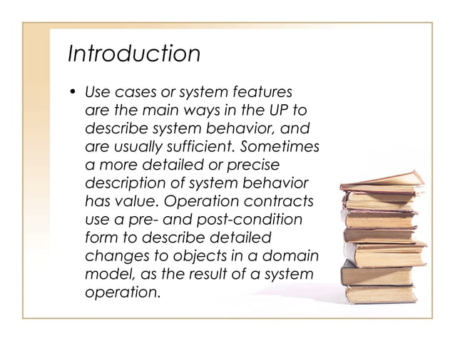 8. operation contracts | PPT | Technology & Computing
