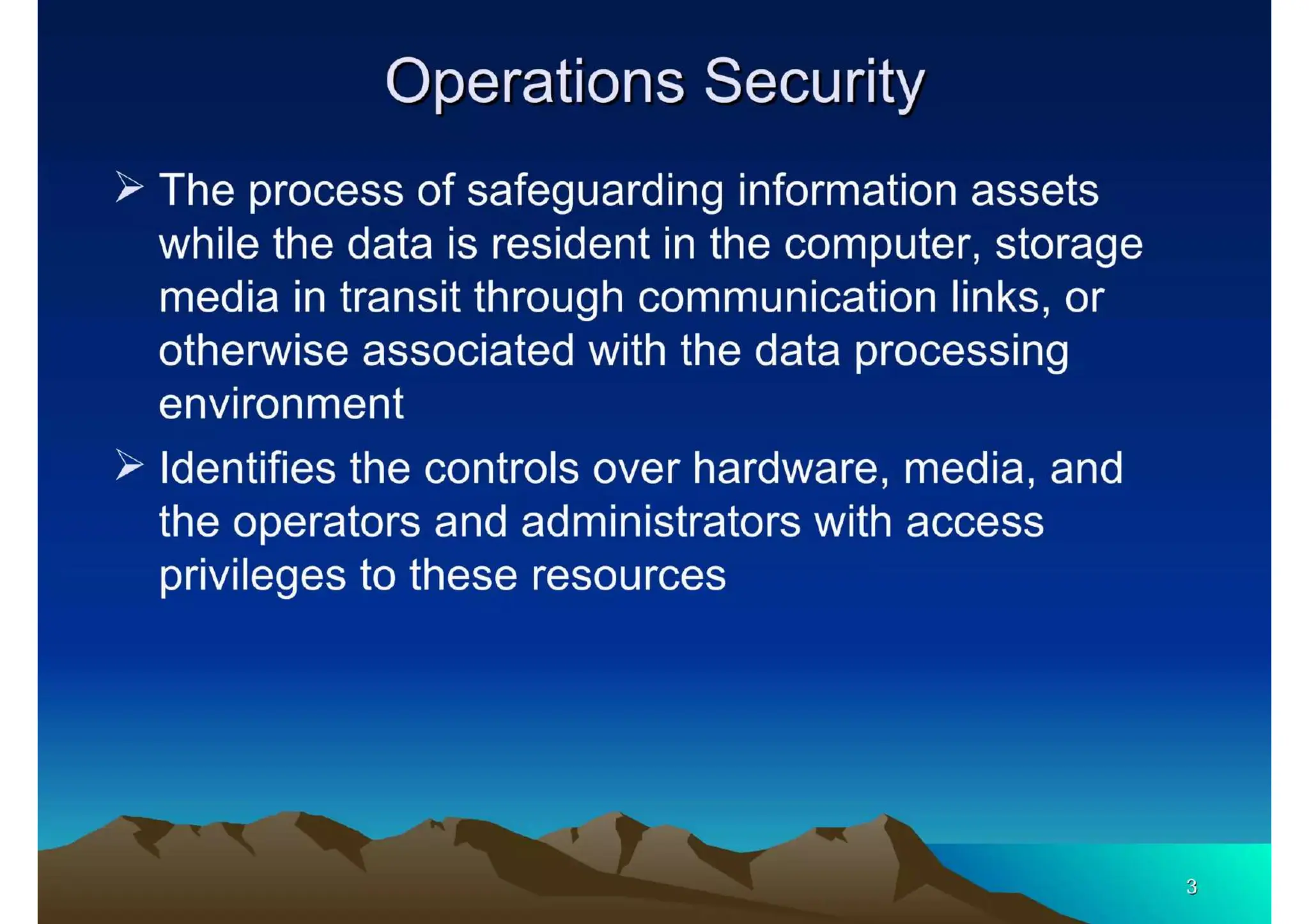 8 Operations Security | PDF