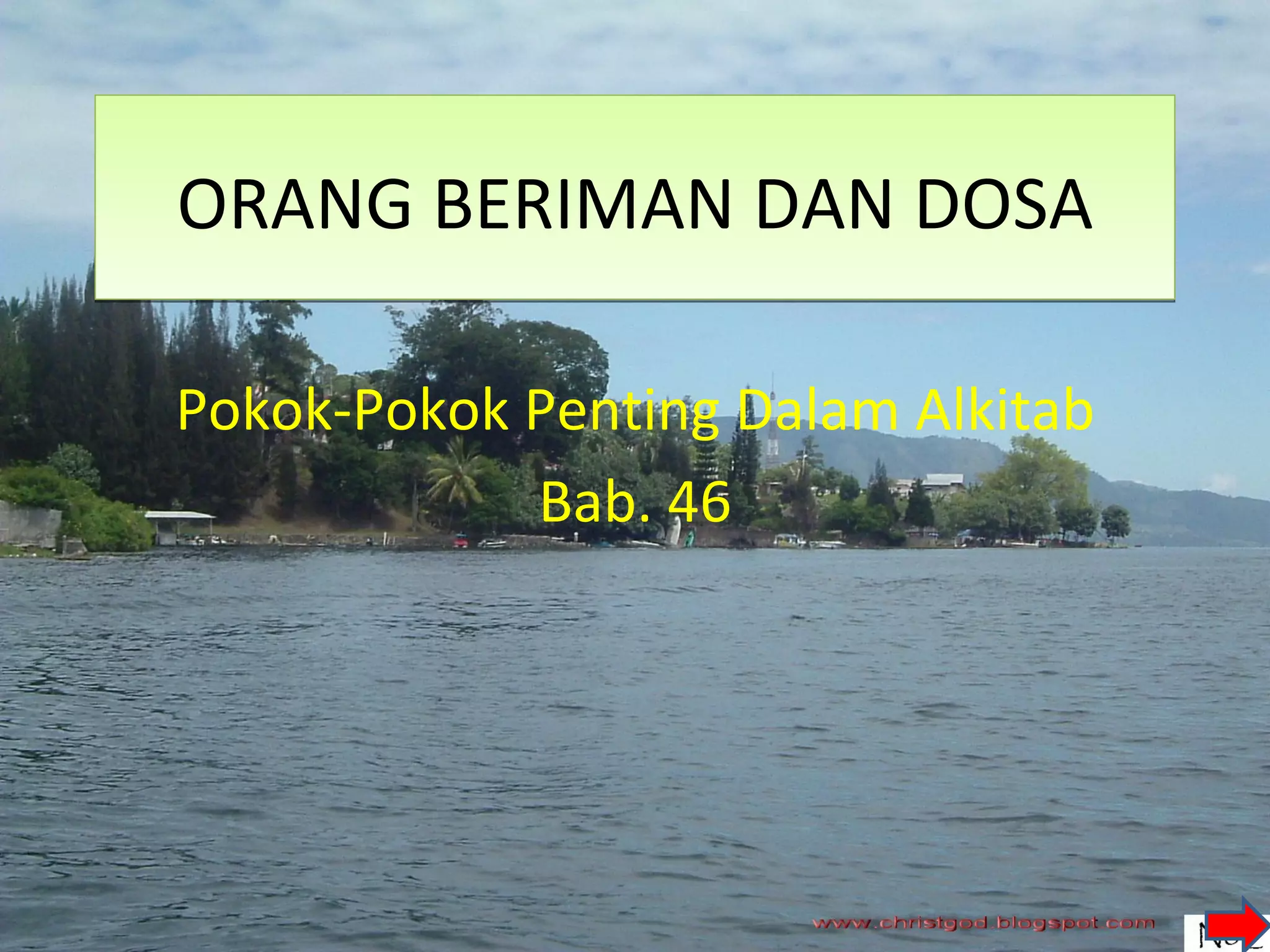 Orang Beriman dan Dosa | PPS