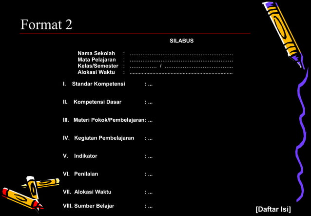 8 Panduan Silabus | PPT