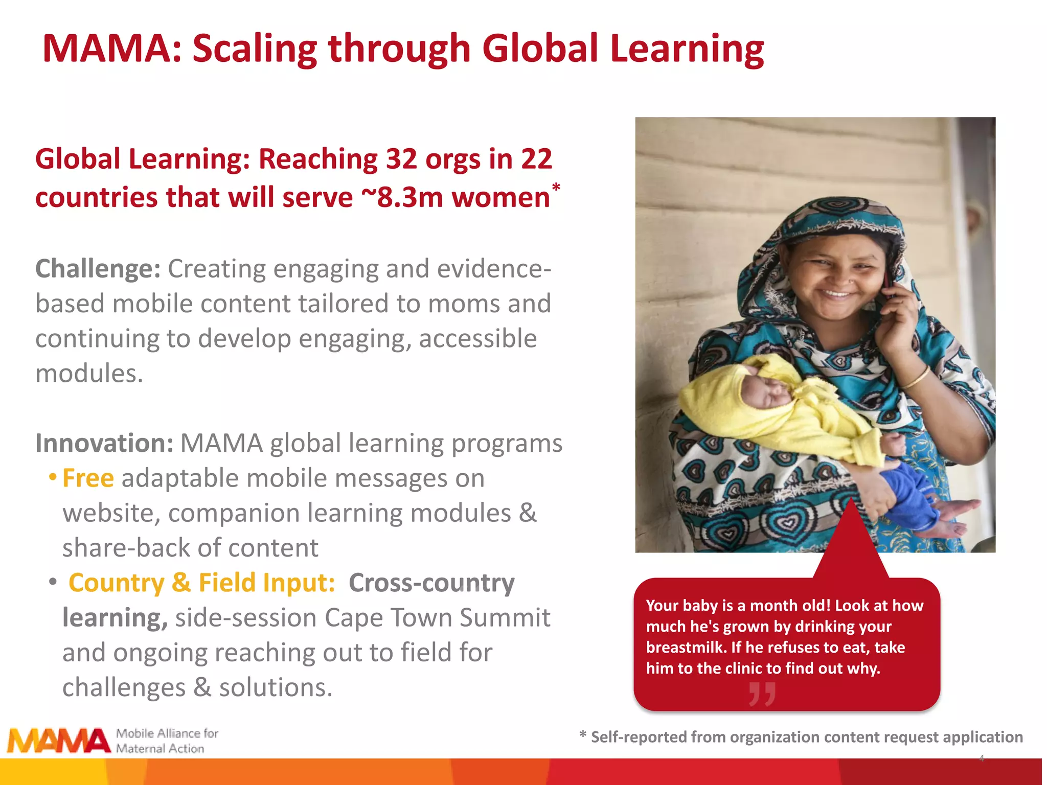 MAMA: Mobile Alliance for Maternal Action | PDF