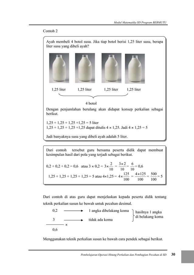 Pembelajaran Operasi Hitung Perkalian & Pembagian Pecahan di SD | PDF