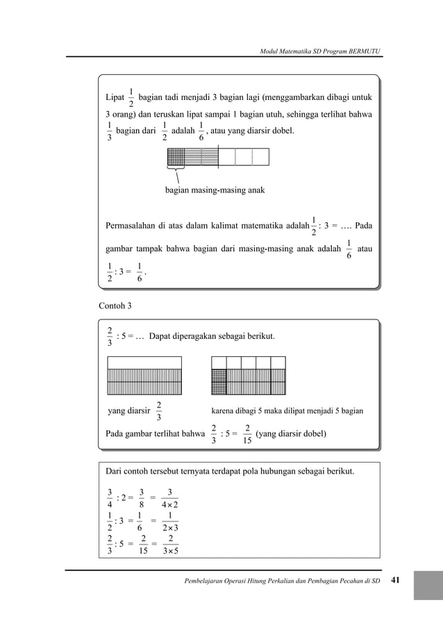 Pembelajaran Operasi Hitung Perkalian & Pembagian Pecahan di SD | PDF