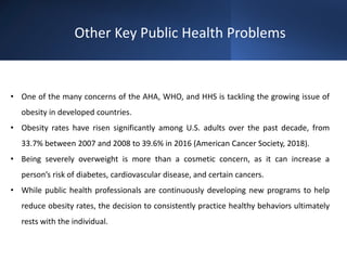 HEALTH ISSUE AS A PUBLIC HEALTH PROBLEM | PPT