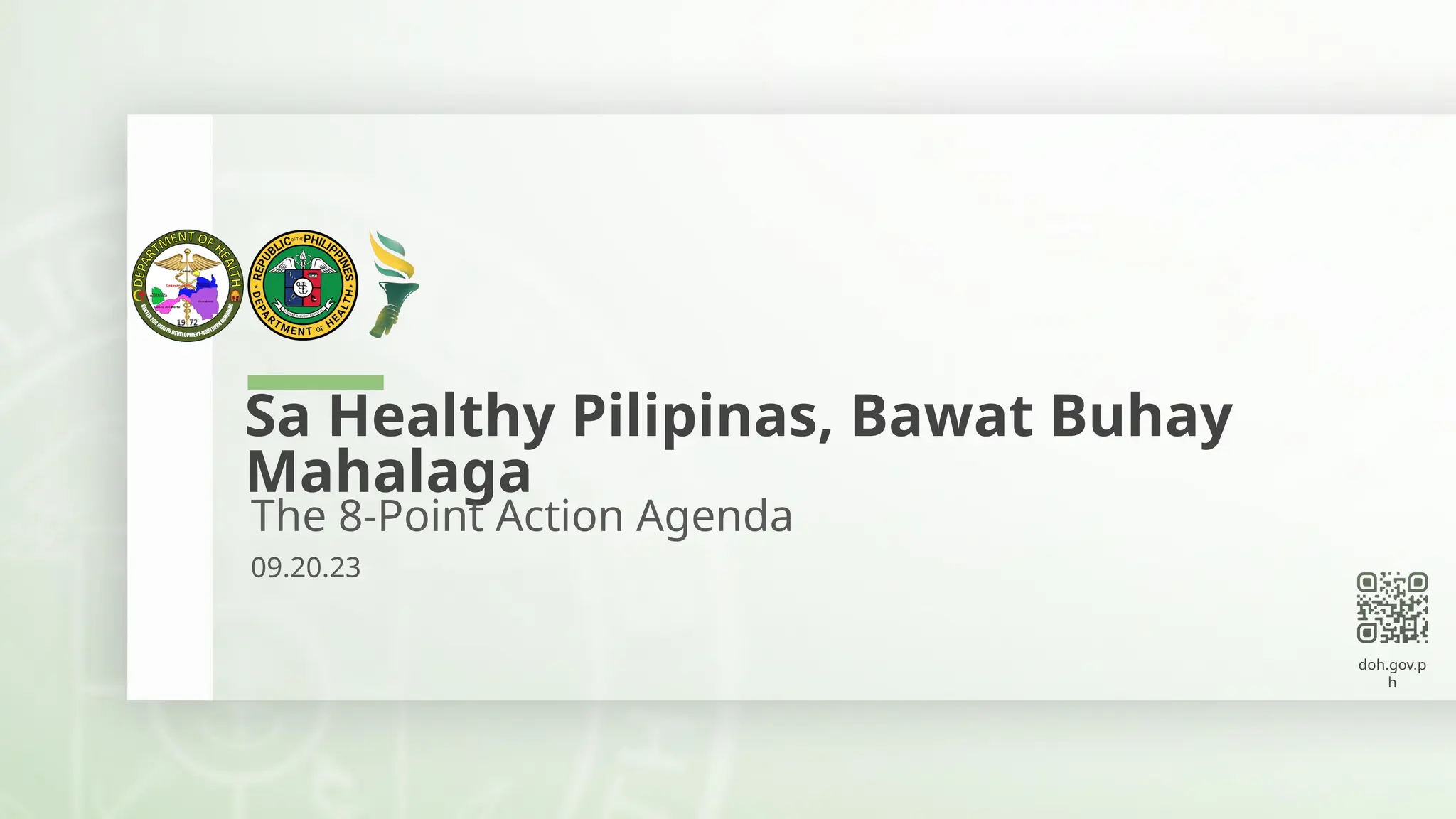 8-Point Agenda powerpoint of Department of Health | PPTX