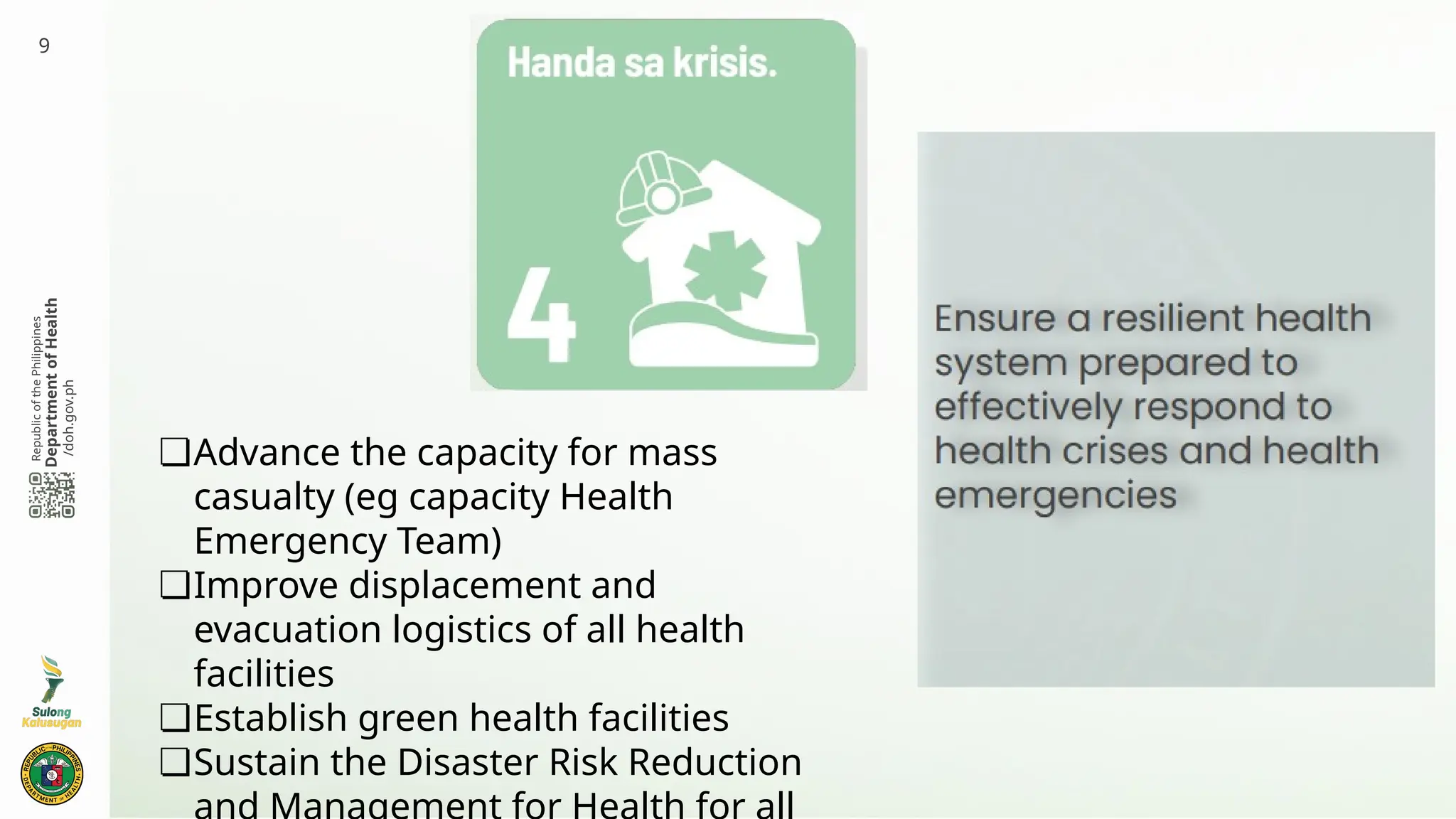 8-Point Agenda powerpoint of Department of Health | PPTX