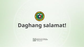 8-Point Agenda powerpoint of Department of Health | PPTX