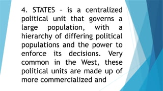 POLITICAL ORGANIZATION power point presentation | PPTX