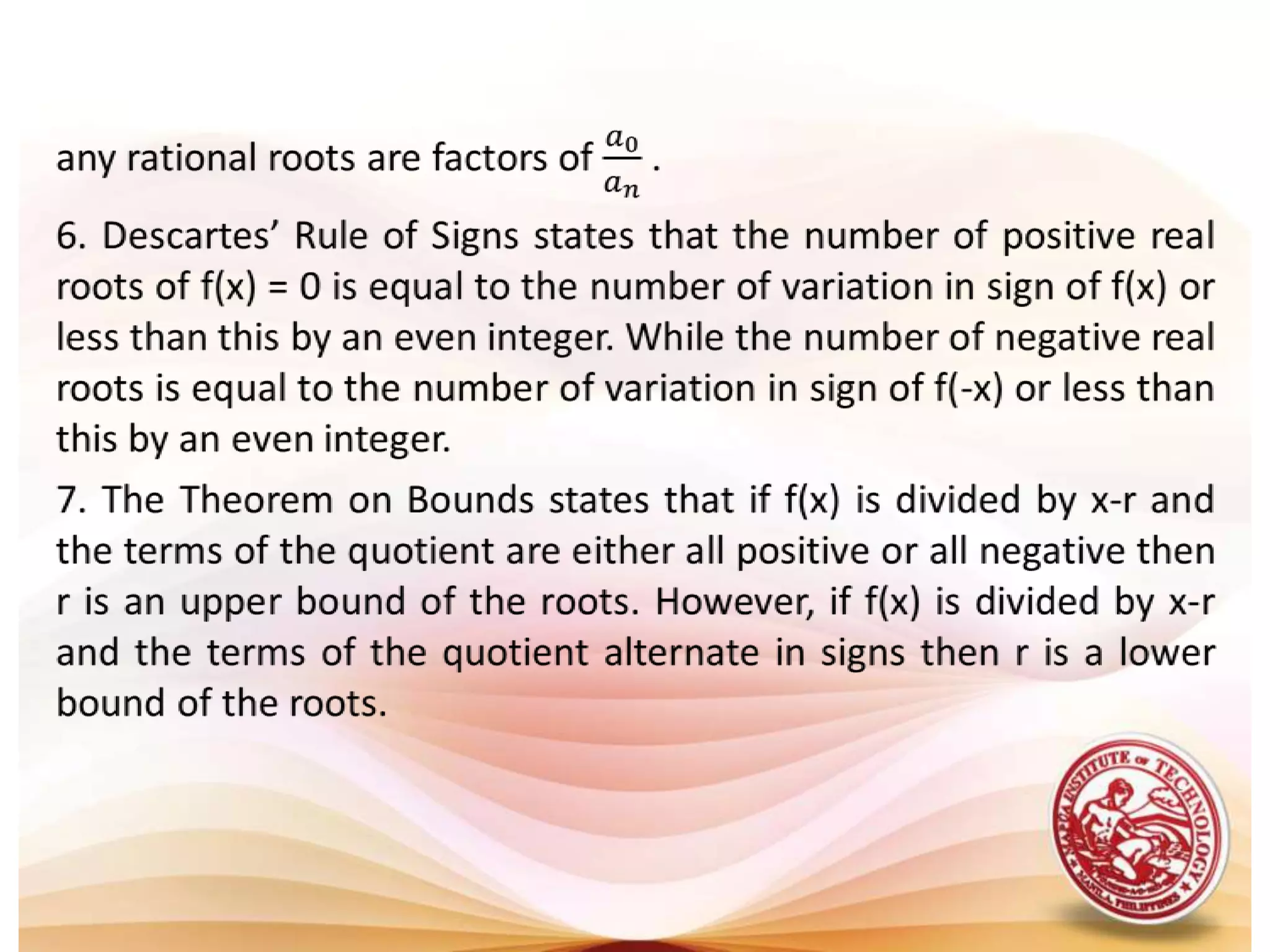 8 polynomial functions | PPT
